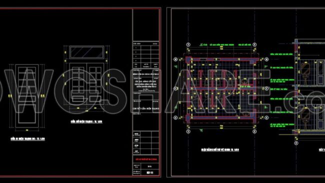 Autocad Drawings Of 2-Story Hospital A Complete Project 23×54m For Download