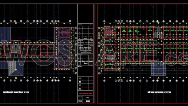 Autocad Drawings Of 2-Story Hospital A Complete Project 23×54m For Download