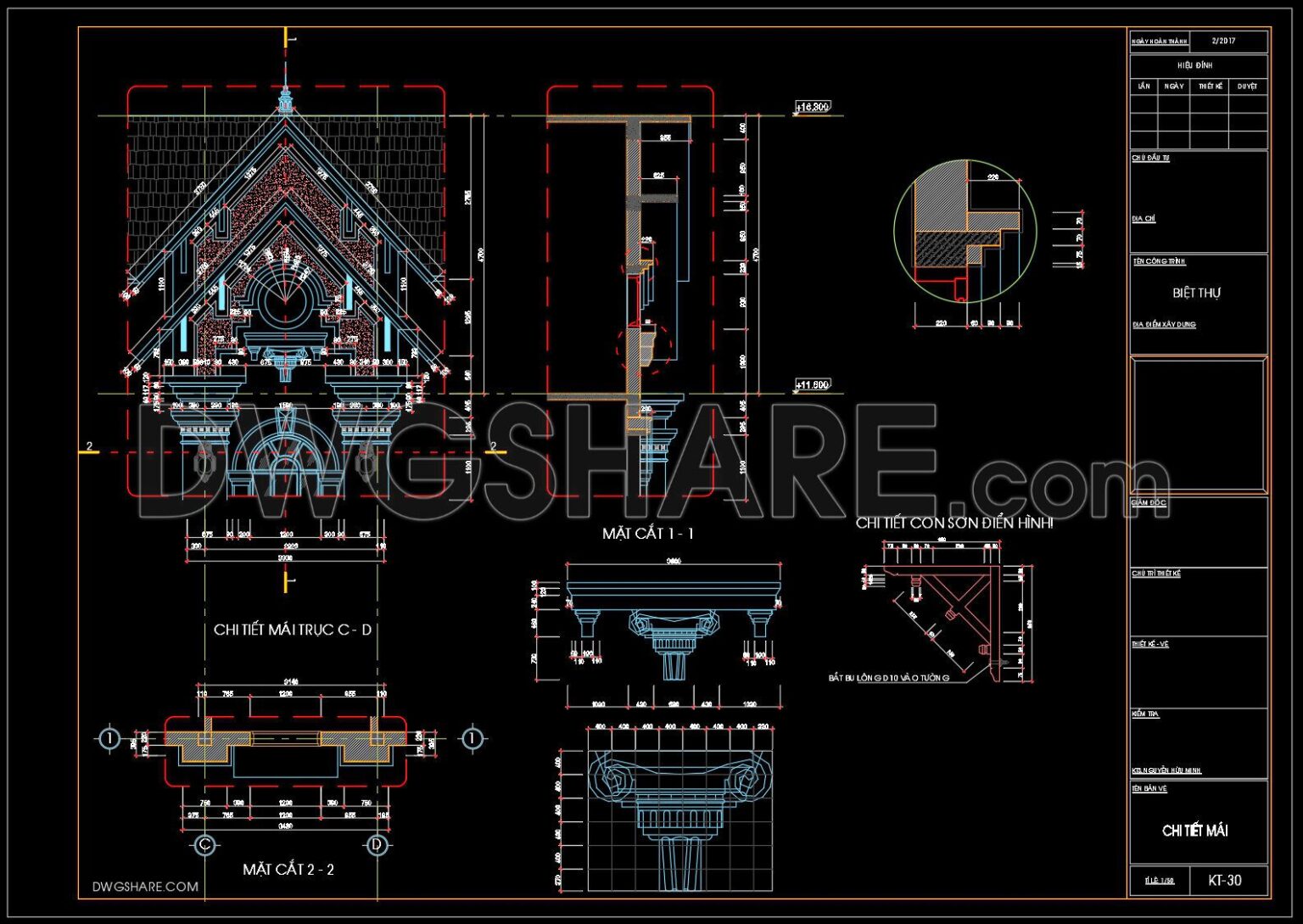 210.Detailed AutoCAD drawings of vertical facades in classical architecture