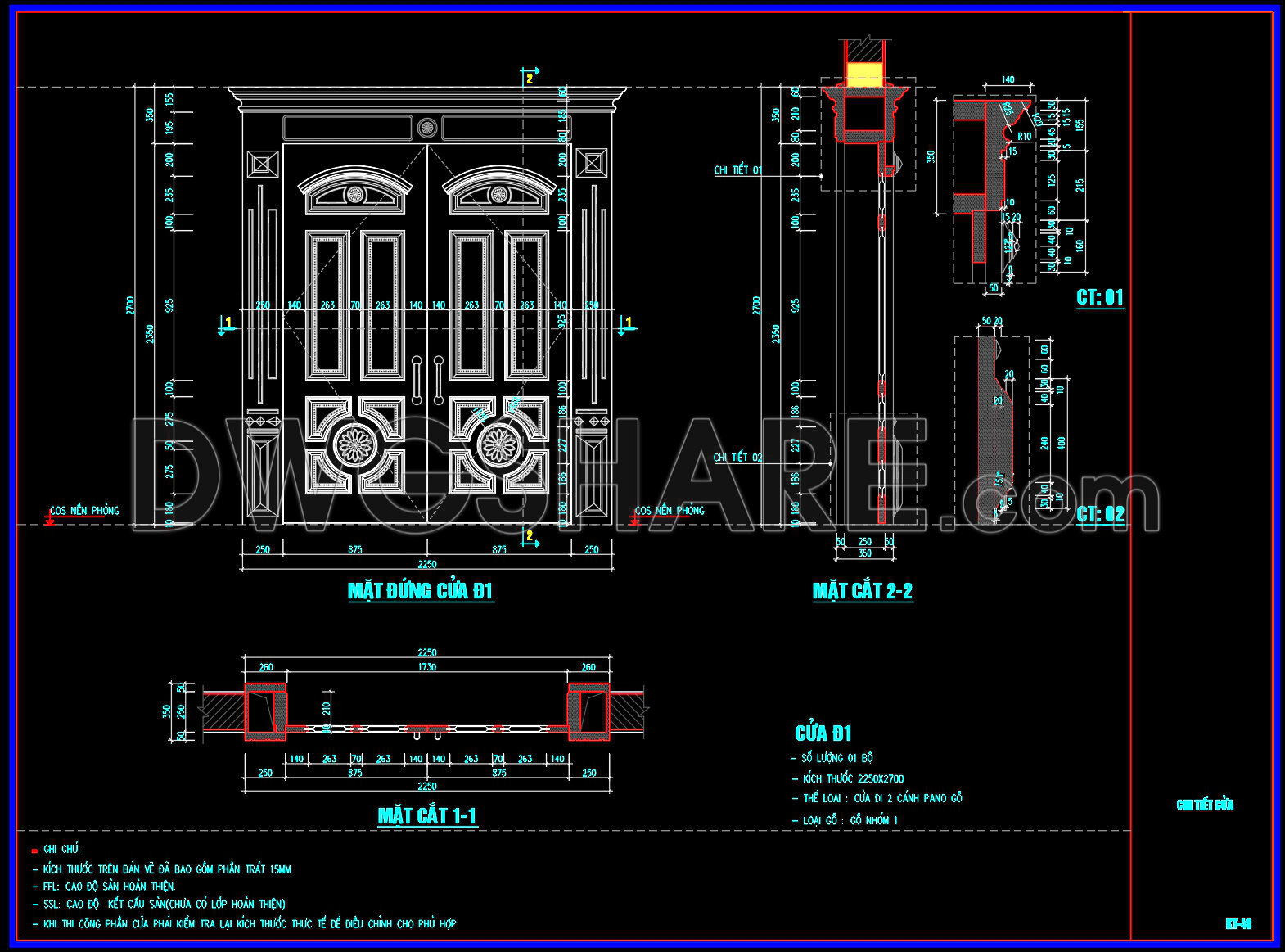 729. Download CAD Drawings of Detailed Entrance Door and Classical ...