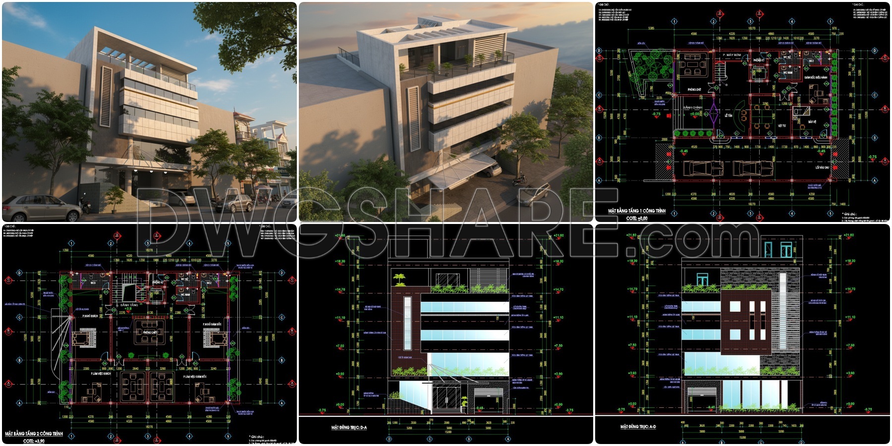 98. Download the design drawings of a 5‑story office building with a ...