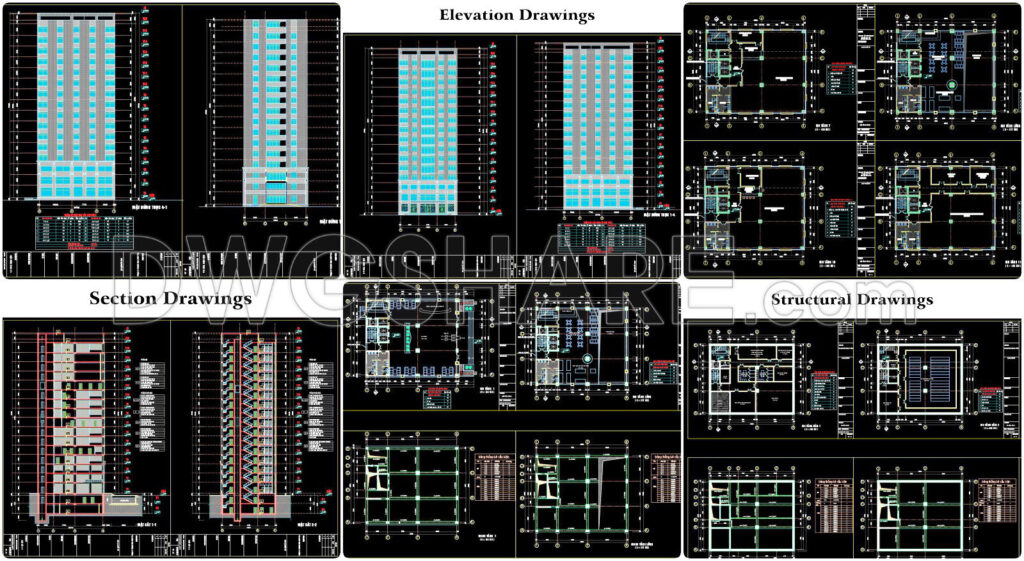 77. Download the complete set of architectural and structural design ...